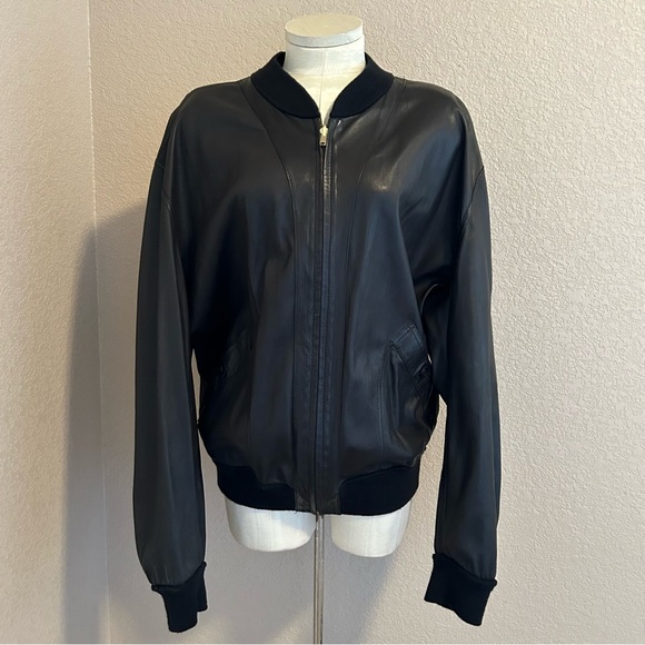 Bally | Jackets & Coats | Bally Leather Reversible Bomber Jacket | Poshmark